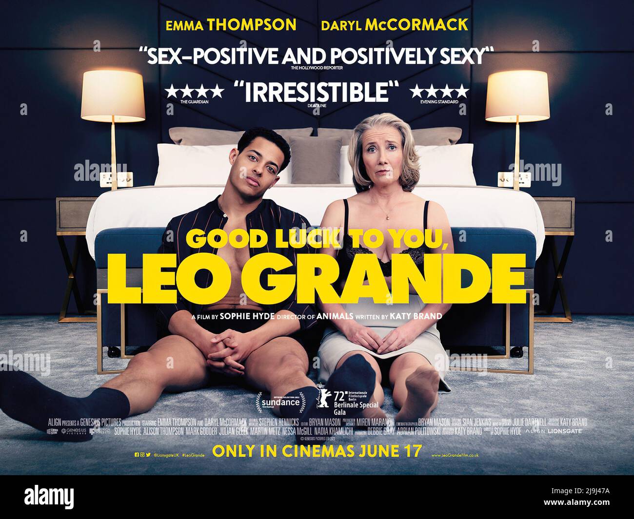 GOOD LUCK TO YOU, LEO GRANDE, British poster, from left: Daryl ...