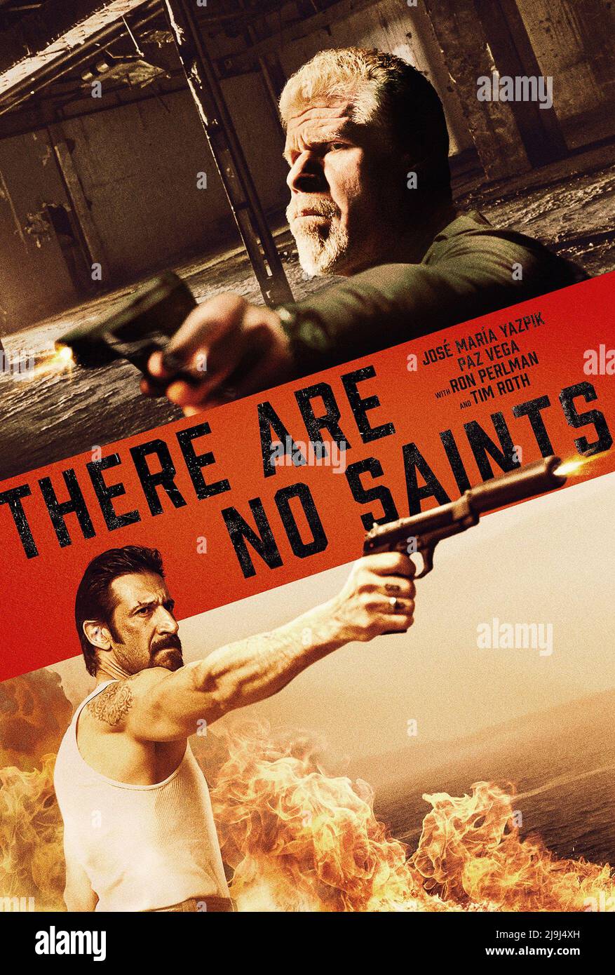 THERE ARE NO SAINTS, poster, from top: Ron Perlman, Jose Maria Yazpik, 2022. © Saban Films ...