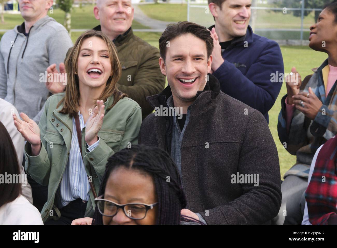 HEART OF THE MATTER, middle from left: Aimee Teegarden, Andrew Zachar ...