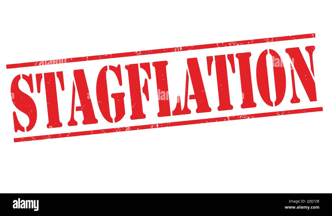 Stagflation grunge rubber stamp on white background, vector ...
