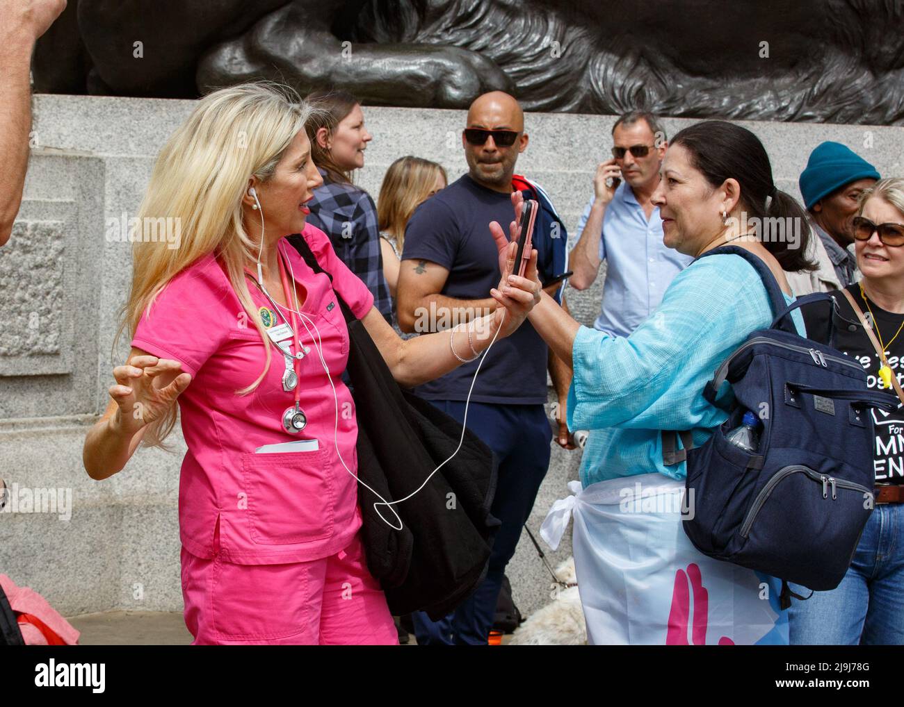 British conspiracy theorist, Kate Shemirani joins tens of thousands ...
