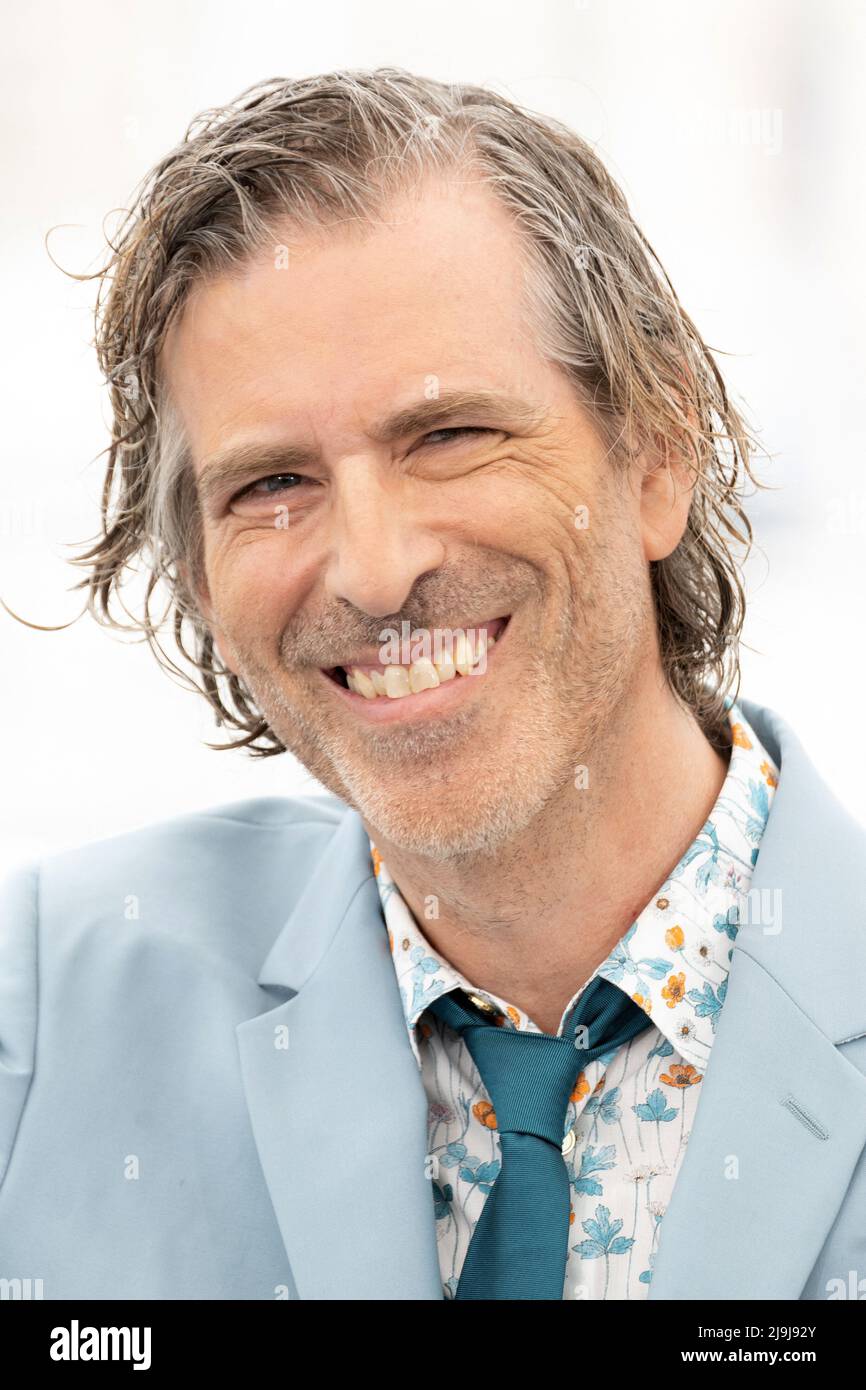 Brett Morgen attends the photocall for Moonage Dream during the 75th ...