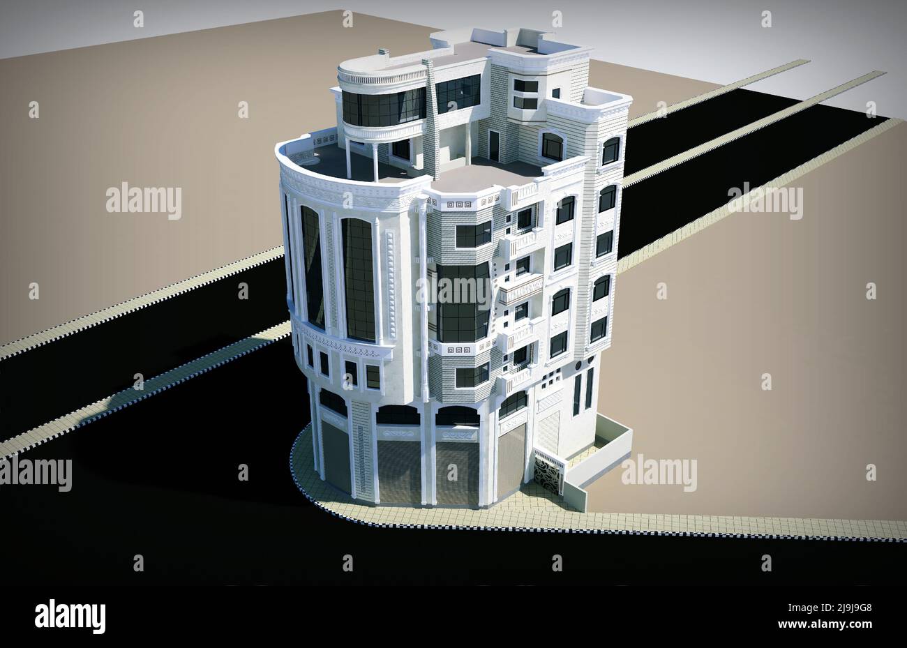 Aerial view of the building Stock Vector Image & Art - Alamy