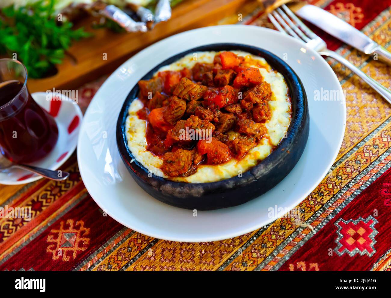 Turkish Food Hunkar Begendi Stock Photo - Alamy