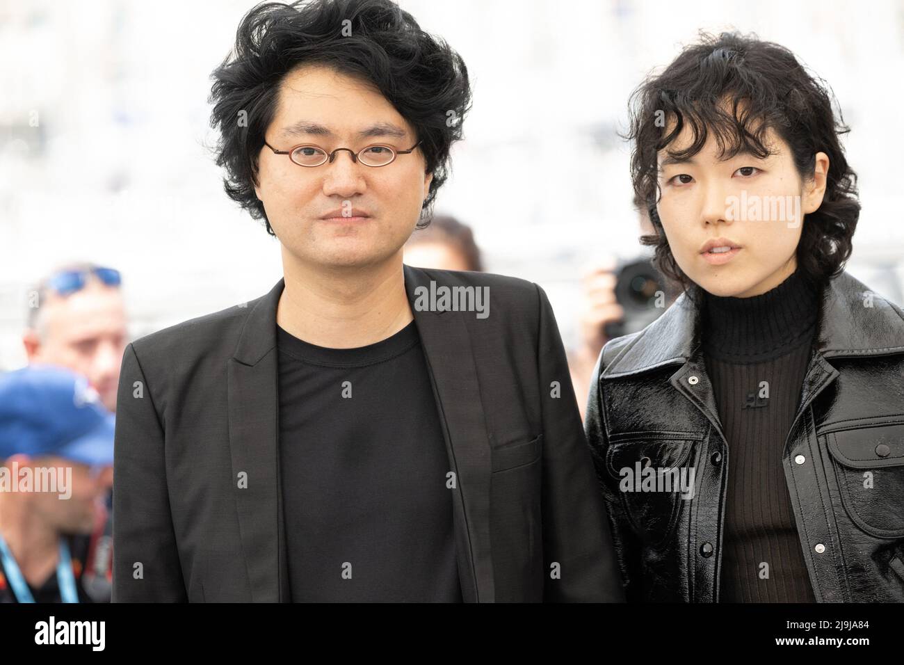 Davy Chou and Ji-min Park attend the photocall for Retour a Seoul during the 75th annual Cannes ...