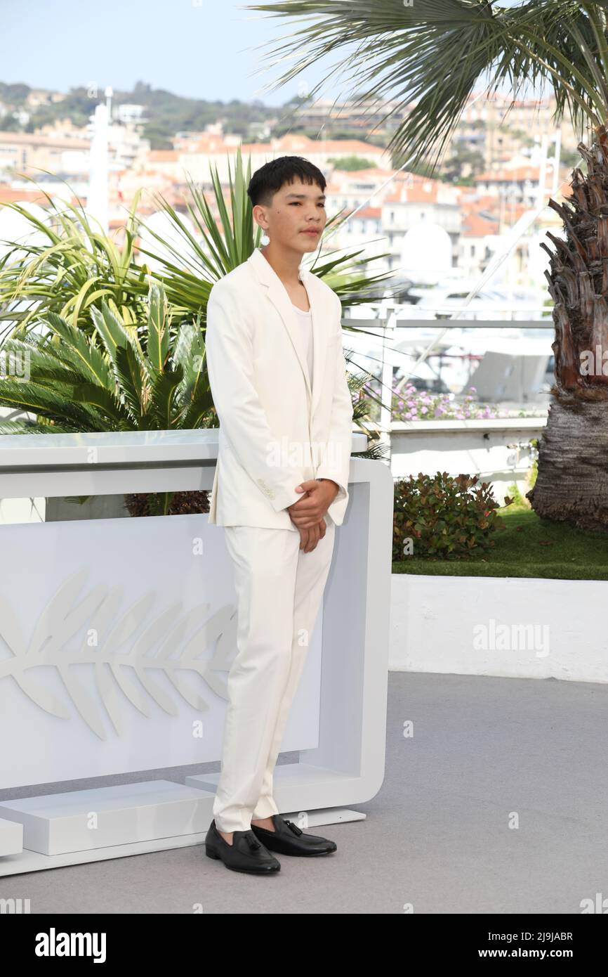 May 21, 2022, Cannes, Cote d'Azur, France: Native American actor ...