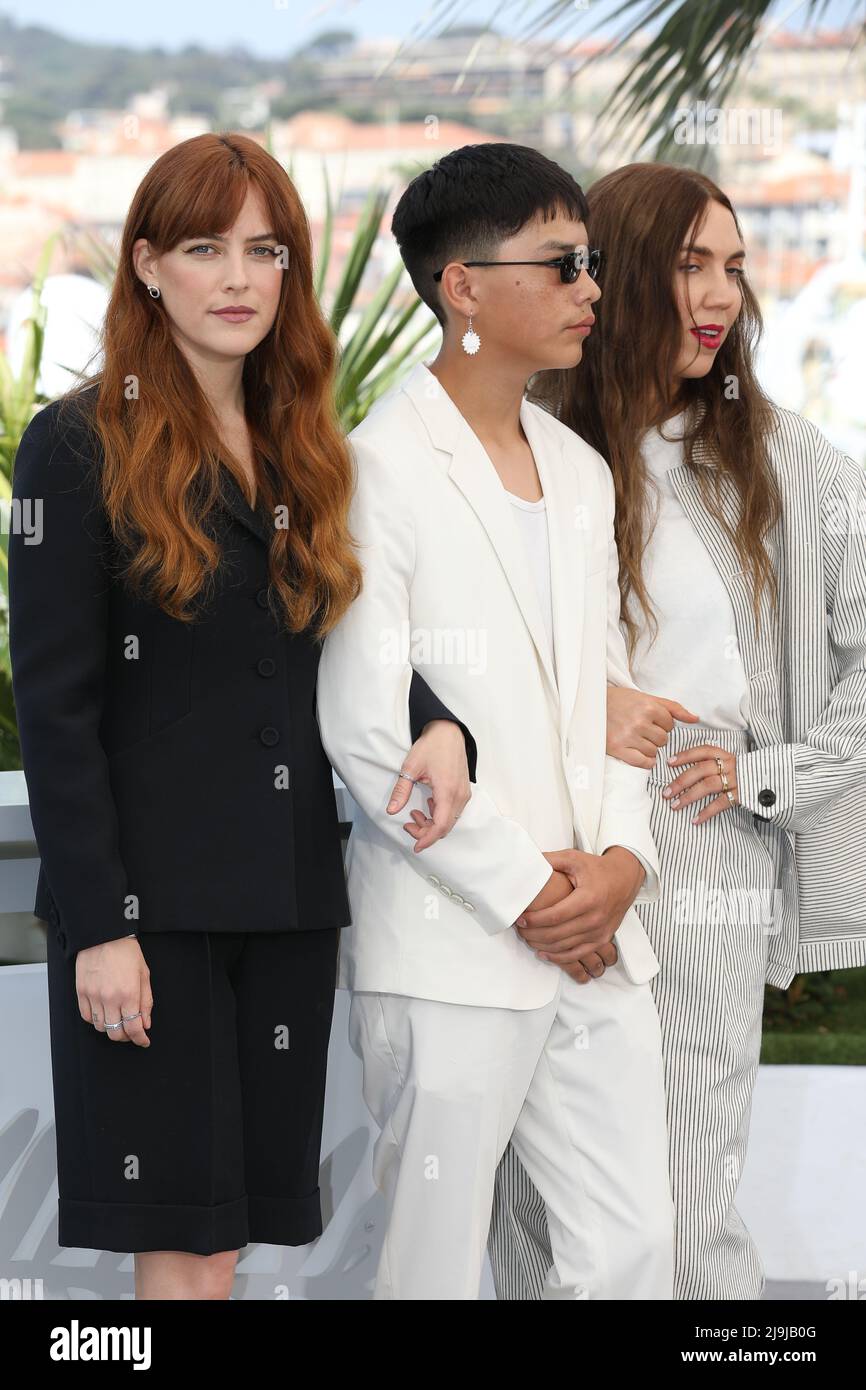 May 21, 2022, Cannes, Cote d'Azur, France: RILEY KEOUGH, LADAINIAN ...
