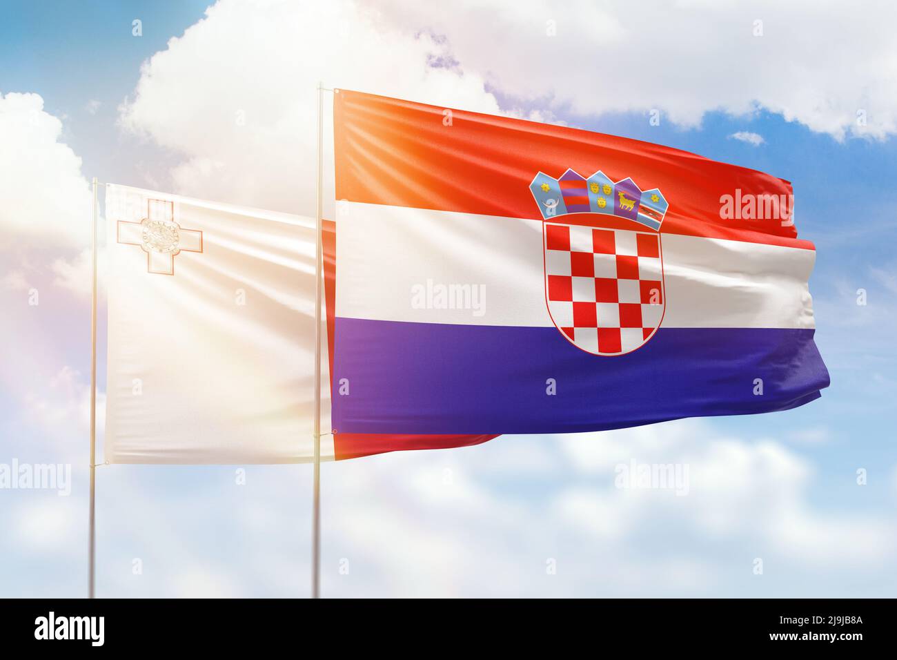 Malta croatia flag hi-res stock photography and images - Alamy