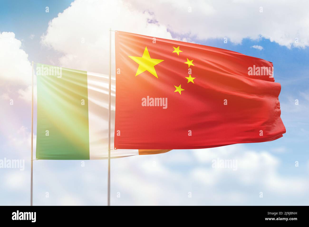 China ireland flag waving hi-res stock photography and images - Alamy