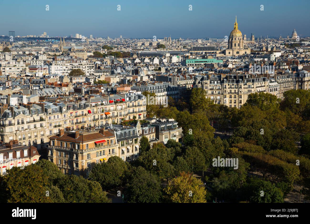 Aerial panoramic view of Paris Stock Photo - Alamy