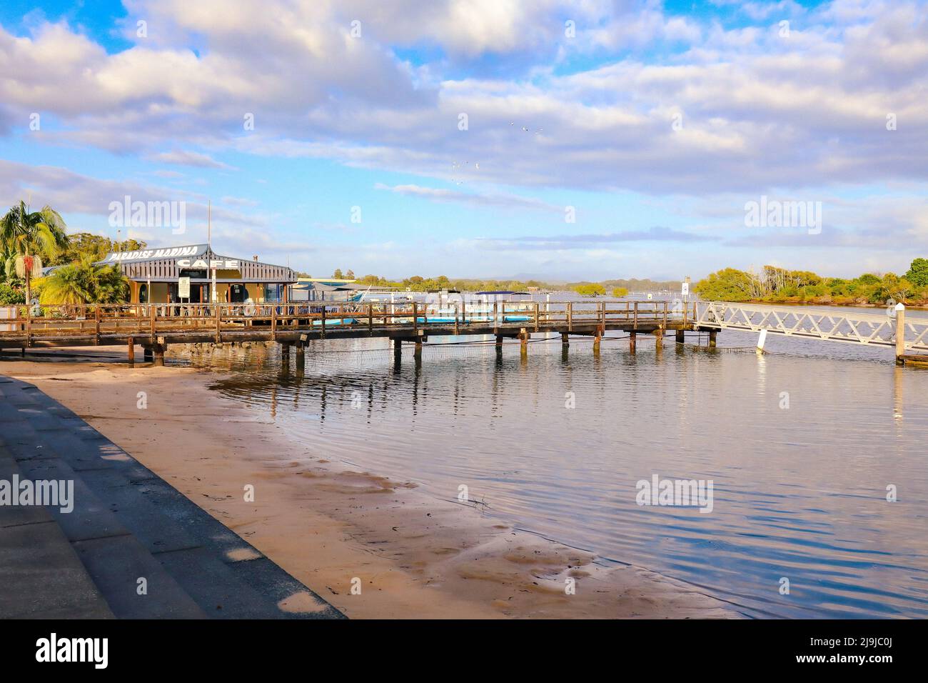 Forster NSW Australia - 12 April 2022: Paradise Marina Cafe and ...