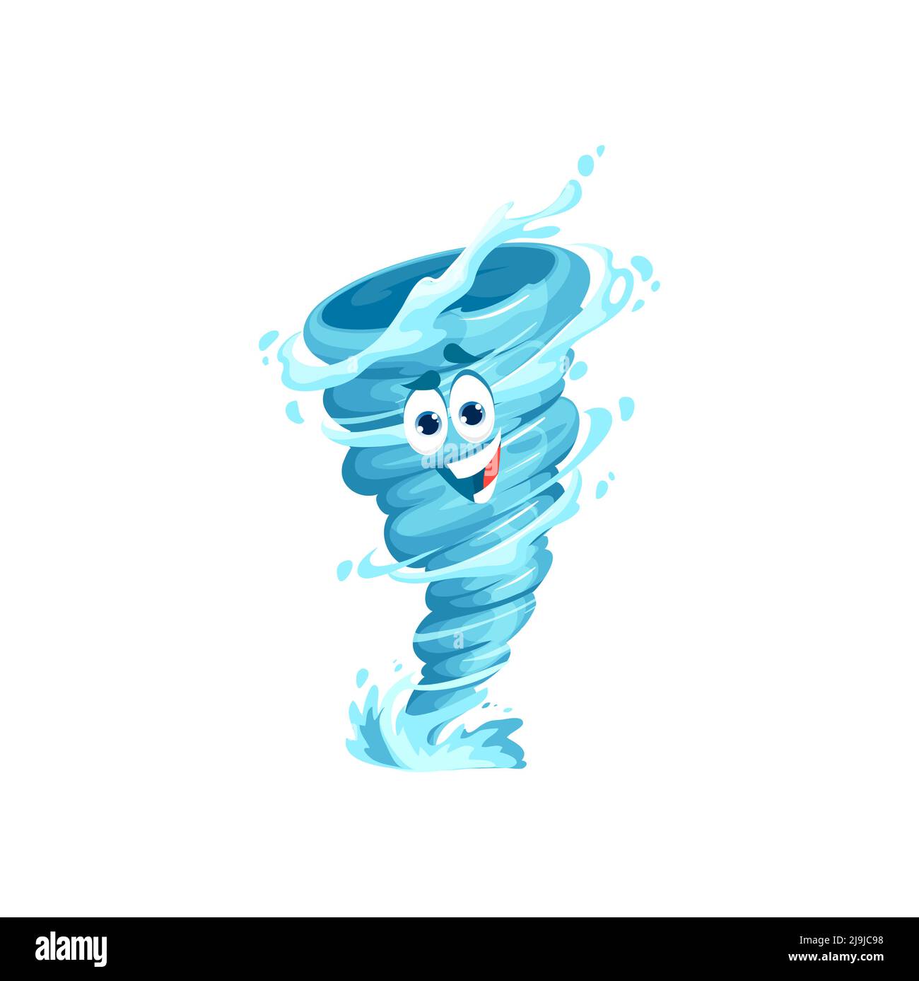 Cartoon tornado character, storm, whirlwind twister or cyclone vector ...
