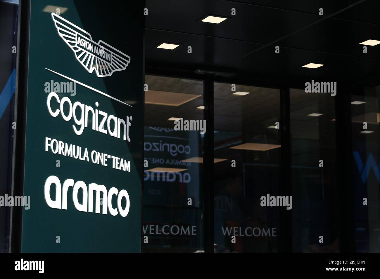 Barcelona, Spain. 22nd May, 2022. Aston Martin Aramco Cognizant F1 Team ...