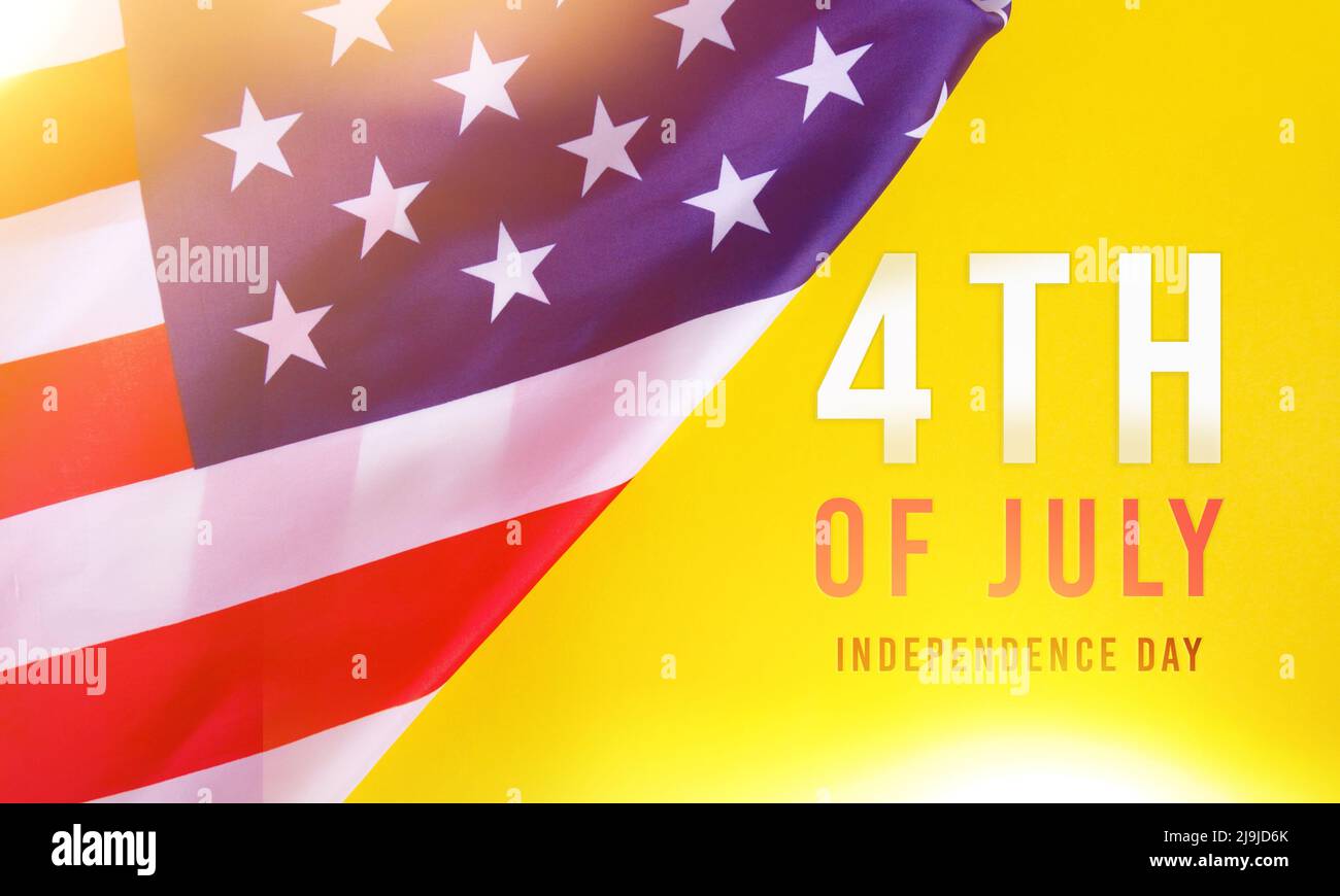 USA flag. Close-up of the American flag. Place for an inscription ...