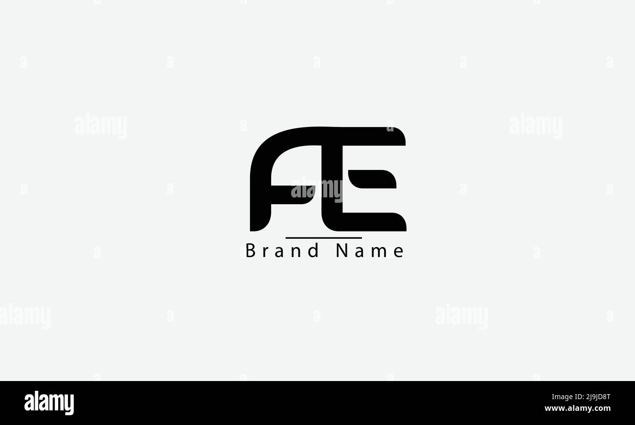 Alphabet letters Initials Monogram logo AE EA A E Stock Vector Image ...