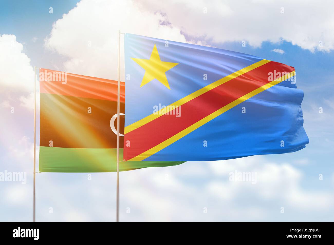 Libya dr congo flag hi-res stock photography and images - Alamy