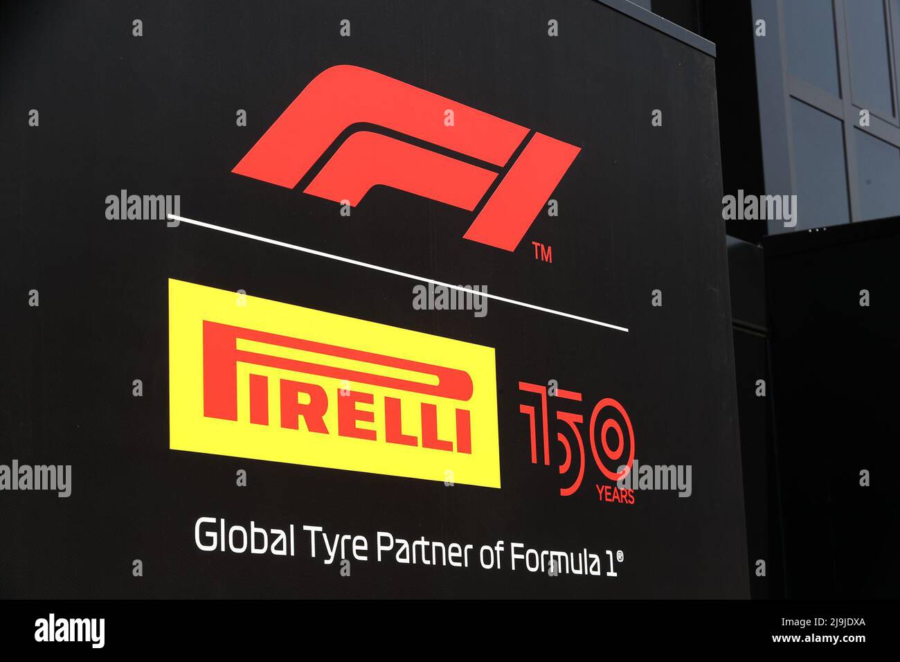 Barcelona, Spain. 22nd May, 2022. Formula 1 Pirelli LOGO during FORMULA ...