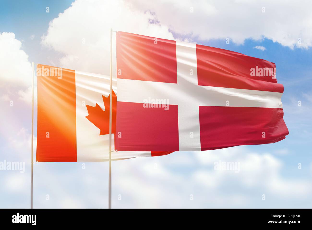 Canada denmark flag hi-res stock photography and images - Alamy