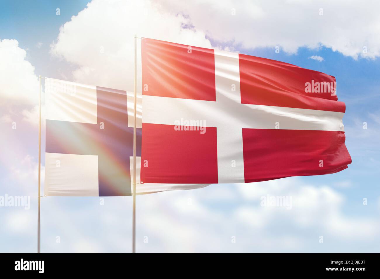 Denmark finland flag hi-res stock photography and images - Alamy