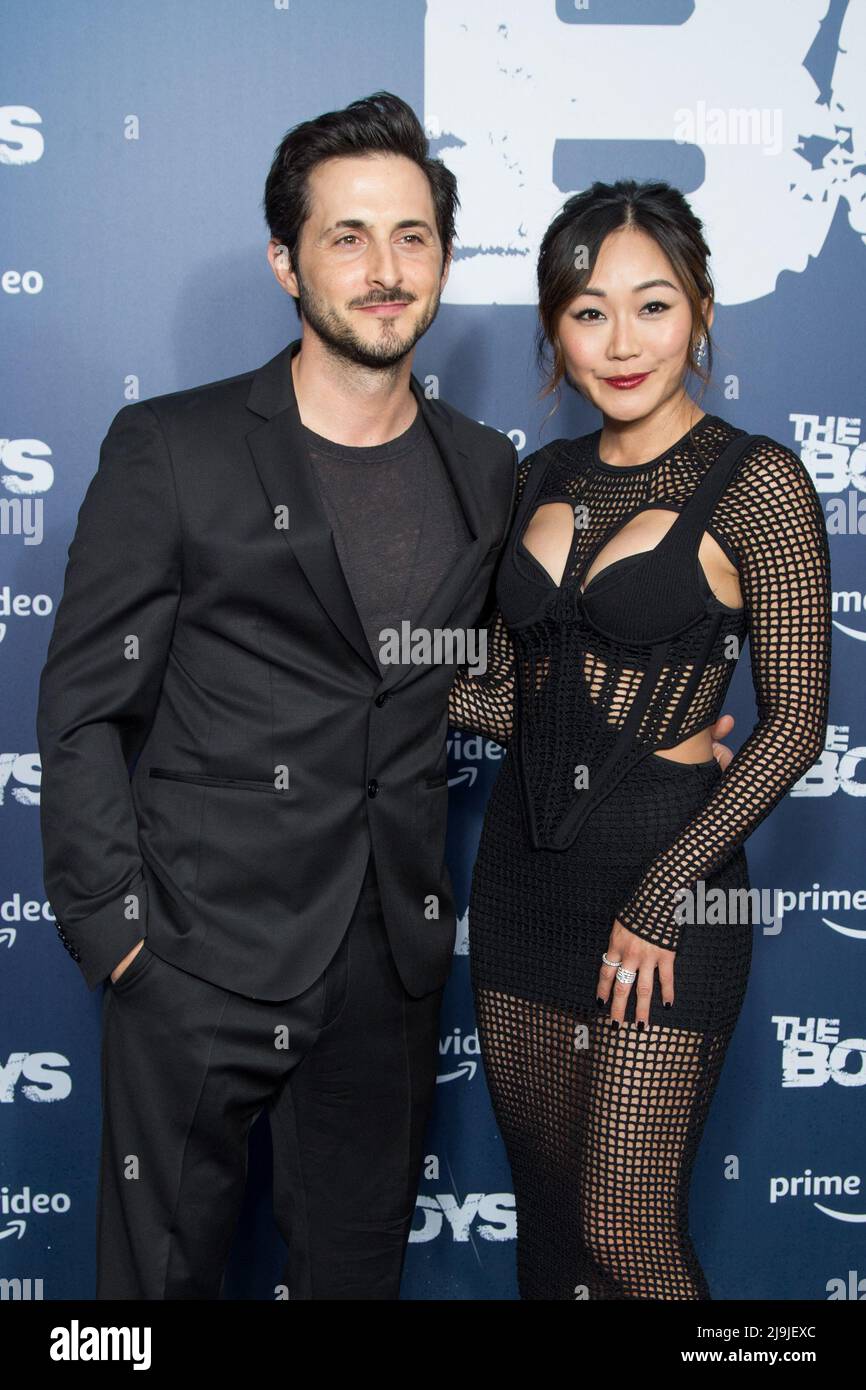 Paris, France, May 23, 2022, Tomer Kapon, Karen Fukuhara attends the 'The Boys - Season 3' Paris ...