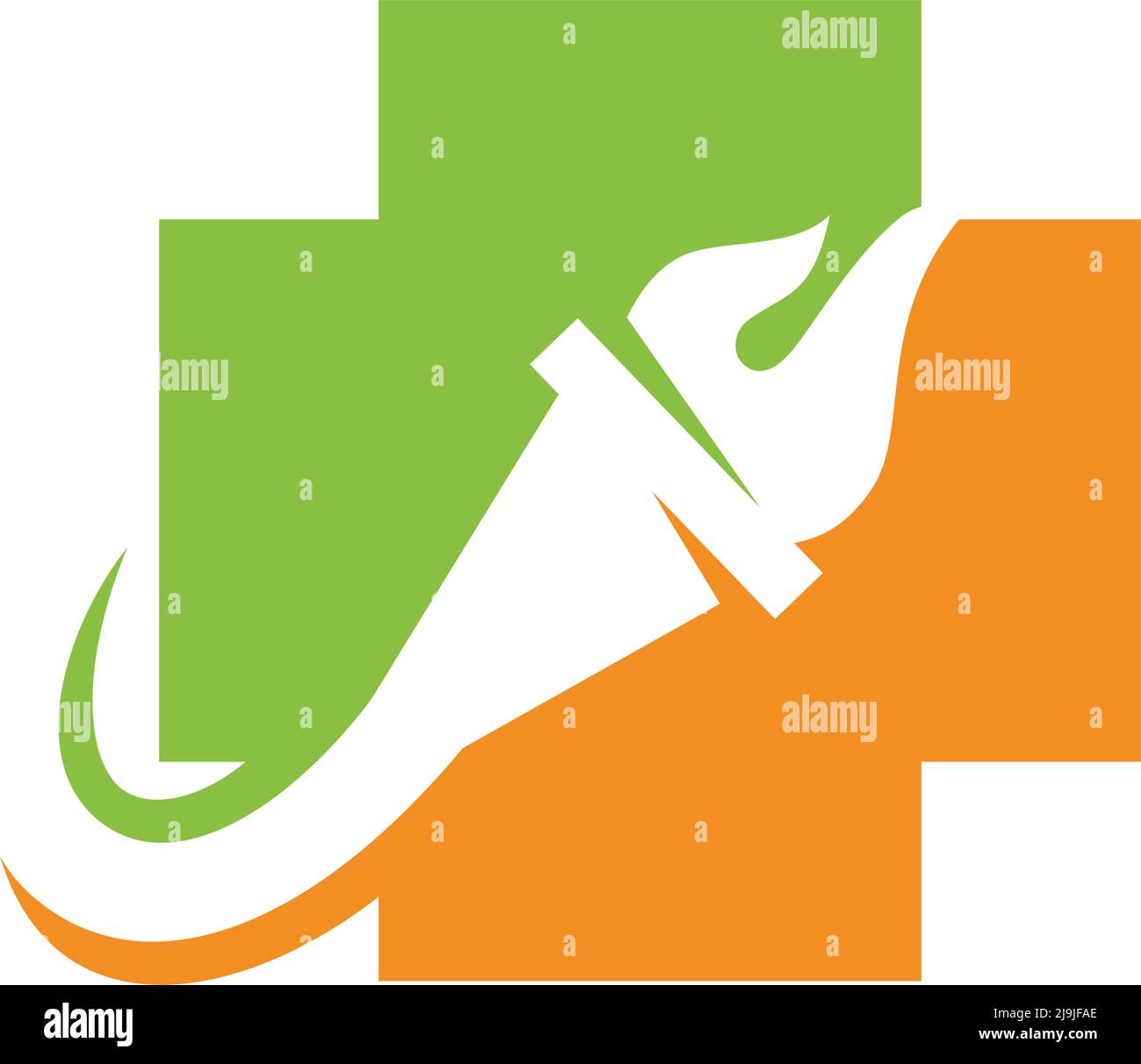 torch medical health logo Icon Illustration Brand Identity Stock Vector ...