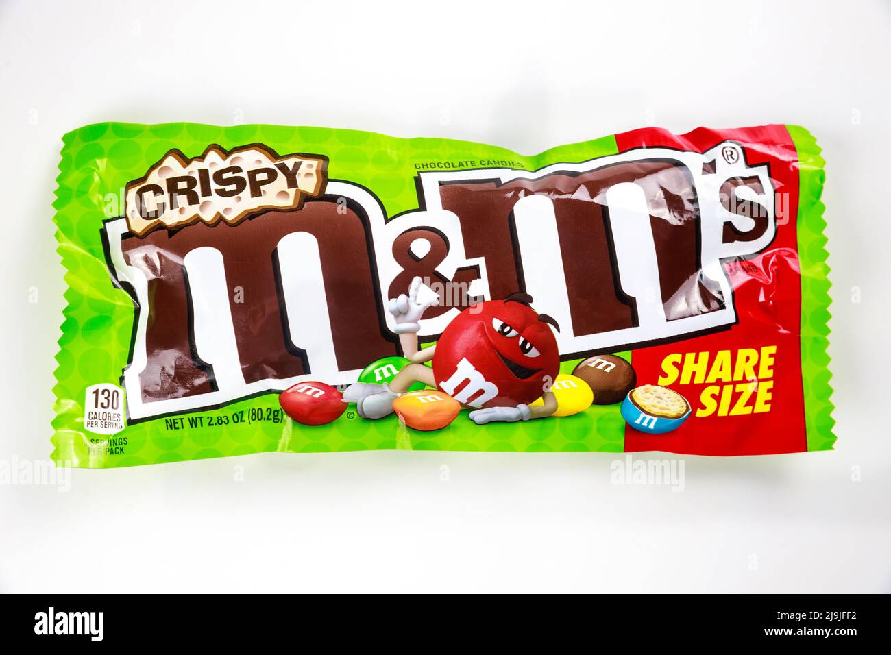 Crispy MMs colorful milk chocolate candy Stock Photo - Alamy