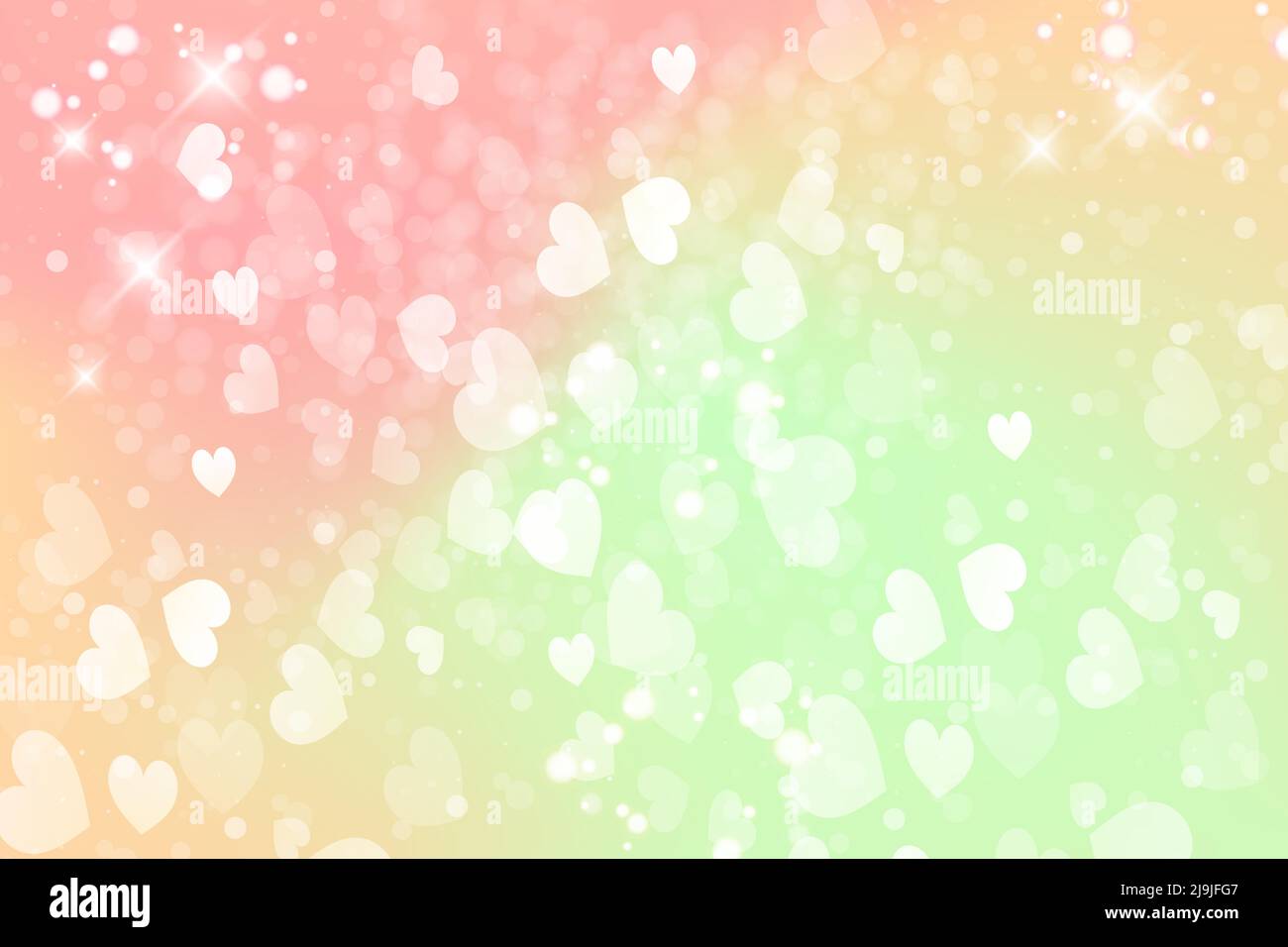 Rainbow Hearts And Stars