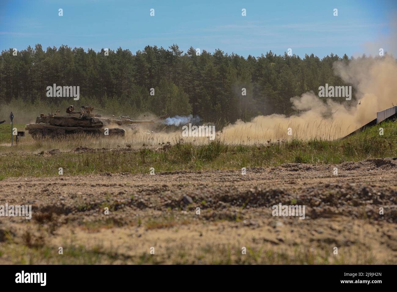 An M1A2 Abrams tank assigned to 1st Battalion, 68th Armor Regiment, 3rd ...
