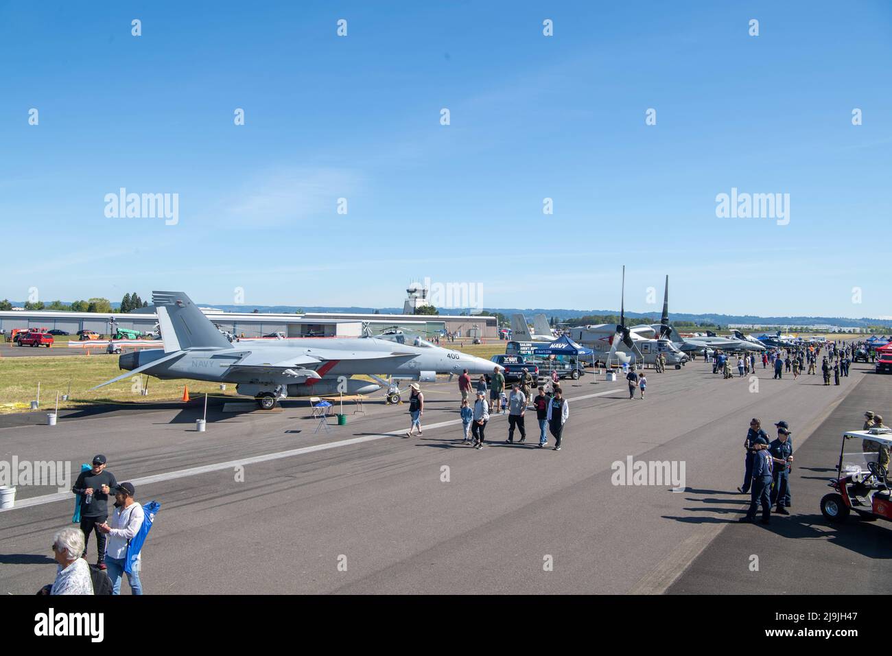 220522-N-EV253-1027 HILLSBORO, OR (May 21, 2022) – Visitors interact ...