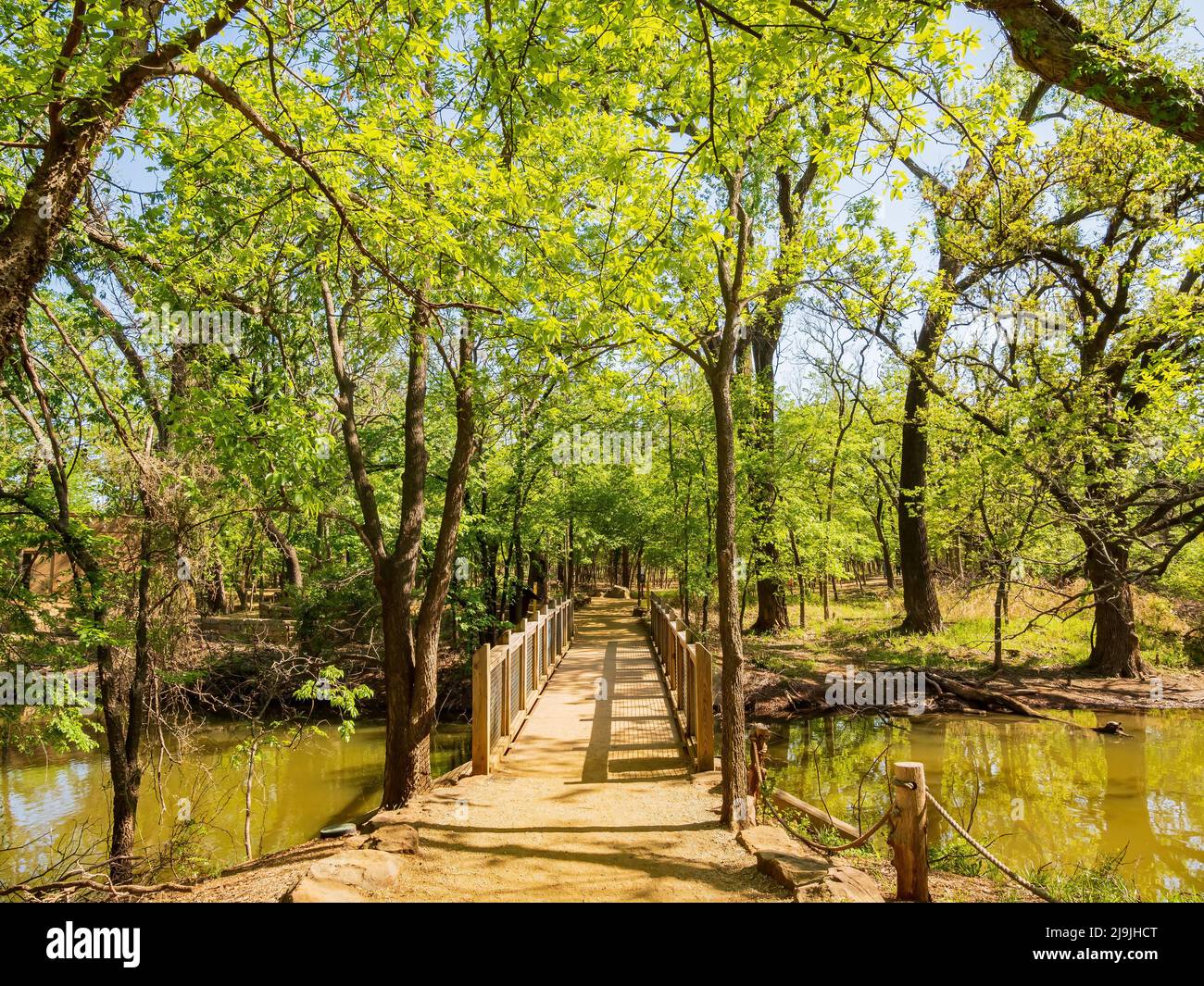 Nature landscape of Martin Park Nature Center at Oklahoma Stock Photo ...