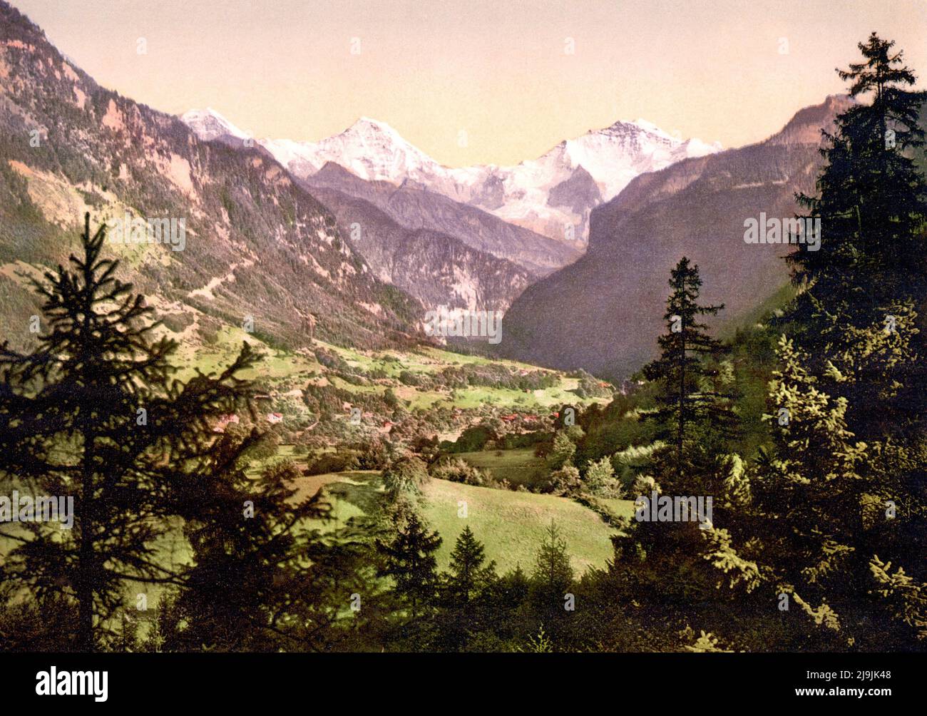 Jungfrau, Mönch and Eiger Mountains, Bernese Alps, Bern, Switzerland ...