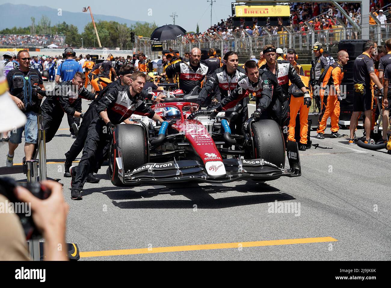 Barcelona, Spain. 22nd May, 2022. Valtteri Bottas (FIN) Alfa Romeo C42 ...
