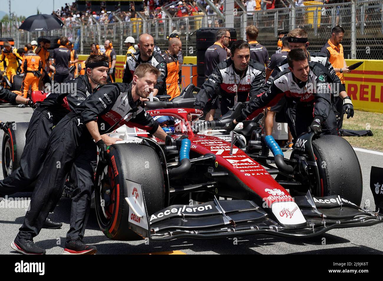 Barcelona, Spain. 22nd May, 2022. Valtteri Bottas (FIN) Alfa Romeo C42 ...