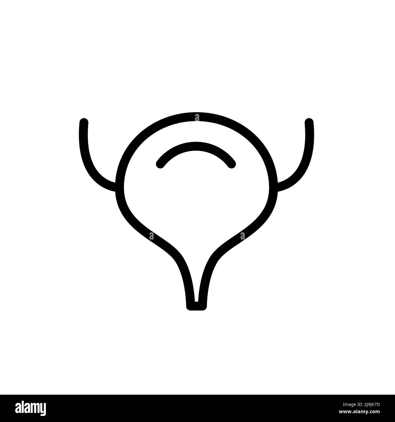 Bladder icon. Human anatomy and medical help. Pixel perfect, editable ...