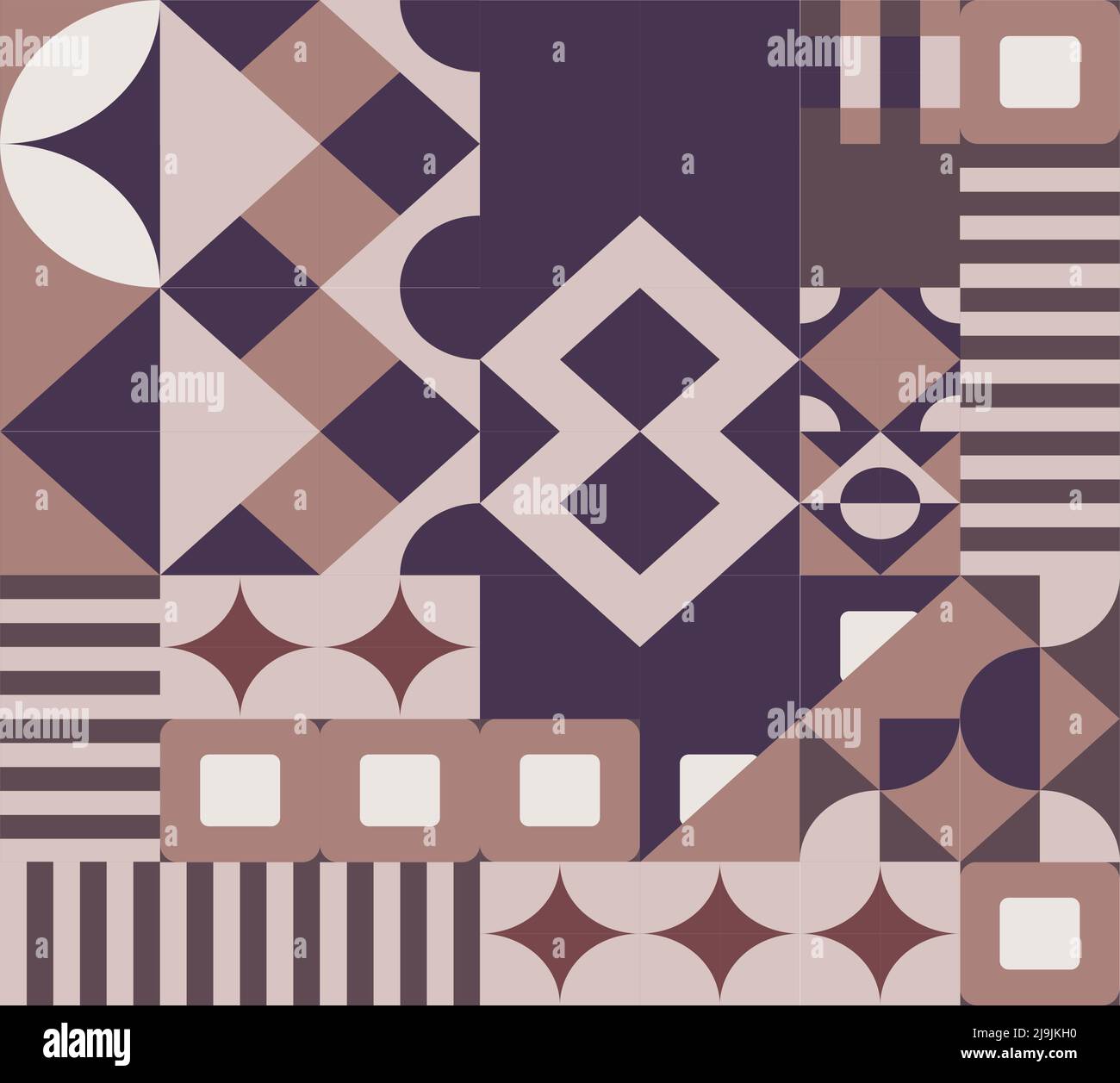 Abstract geometric grid, decorative tile design Stock Vector Image ...