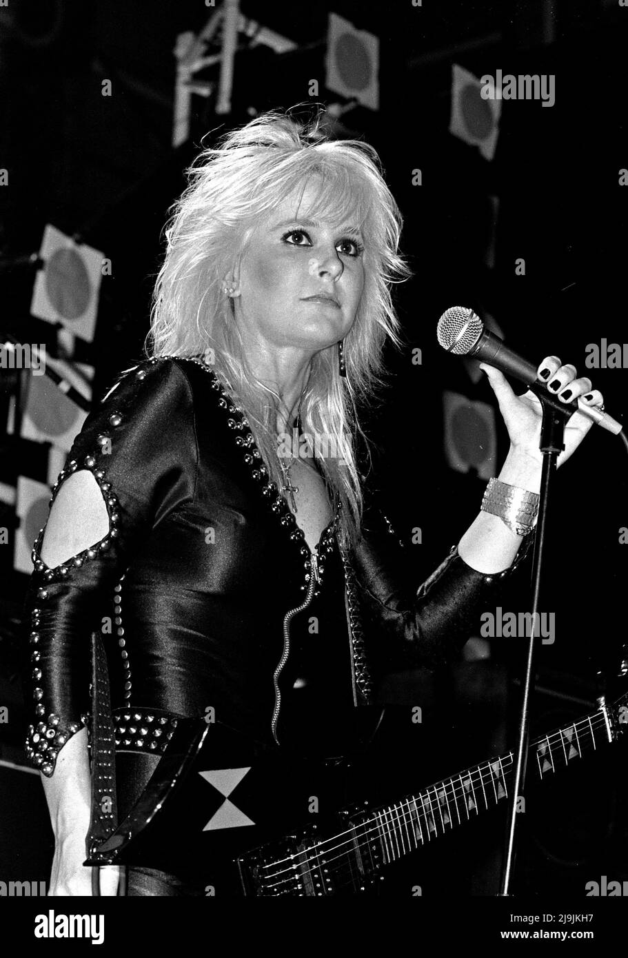 Lita Ford performing at the Hollywood Palladium, Circa 1983 Credit: Ron ...