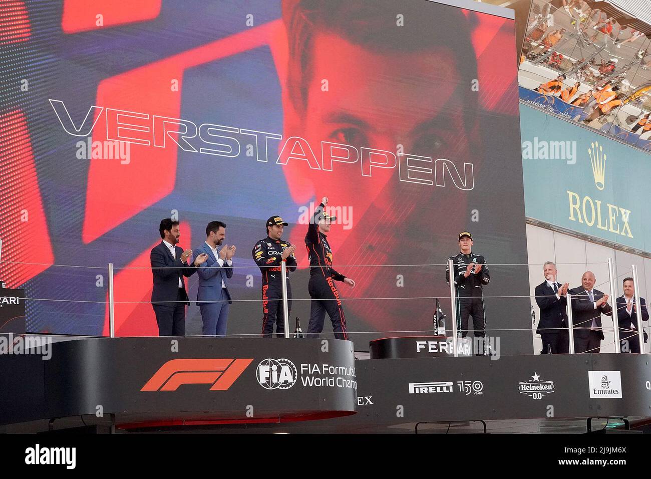 Barcelona, Spain. 22nd May, 2022. Race Podium during FORMULA 1 PIRELLI ...