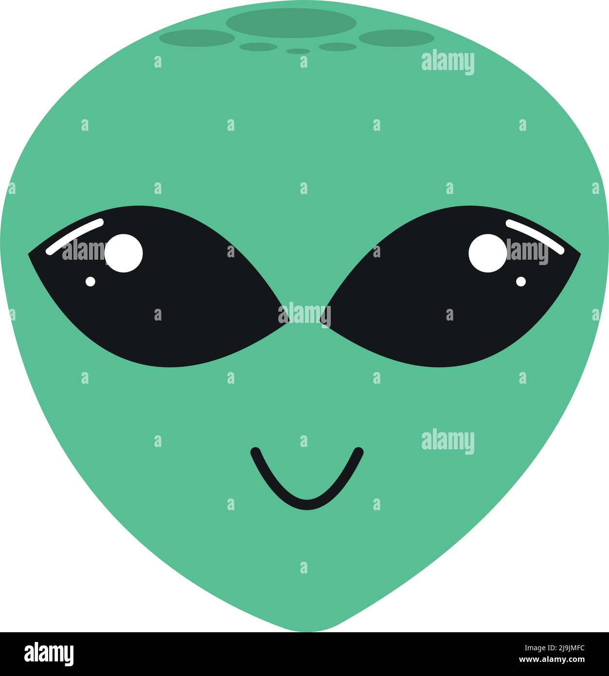 alien cartoon face Stock Vector Image & Art - Alamy