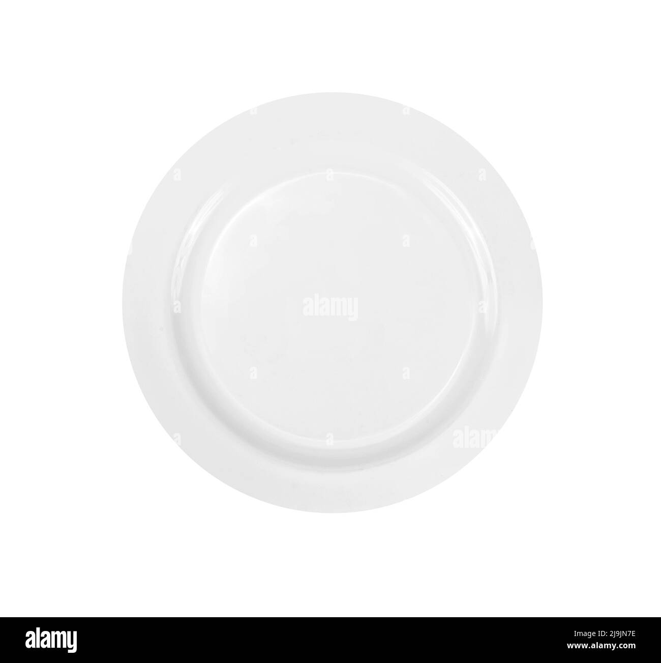 empty white plate isolated on white background Stock Photo - Alamy