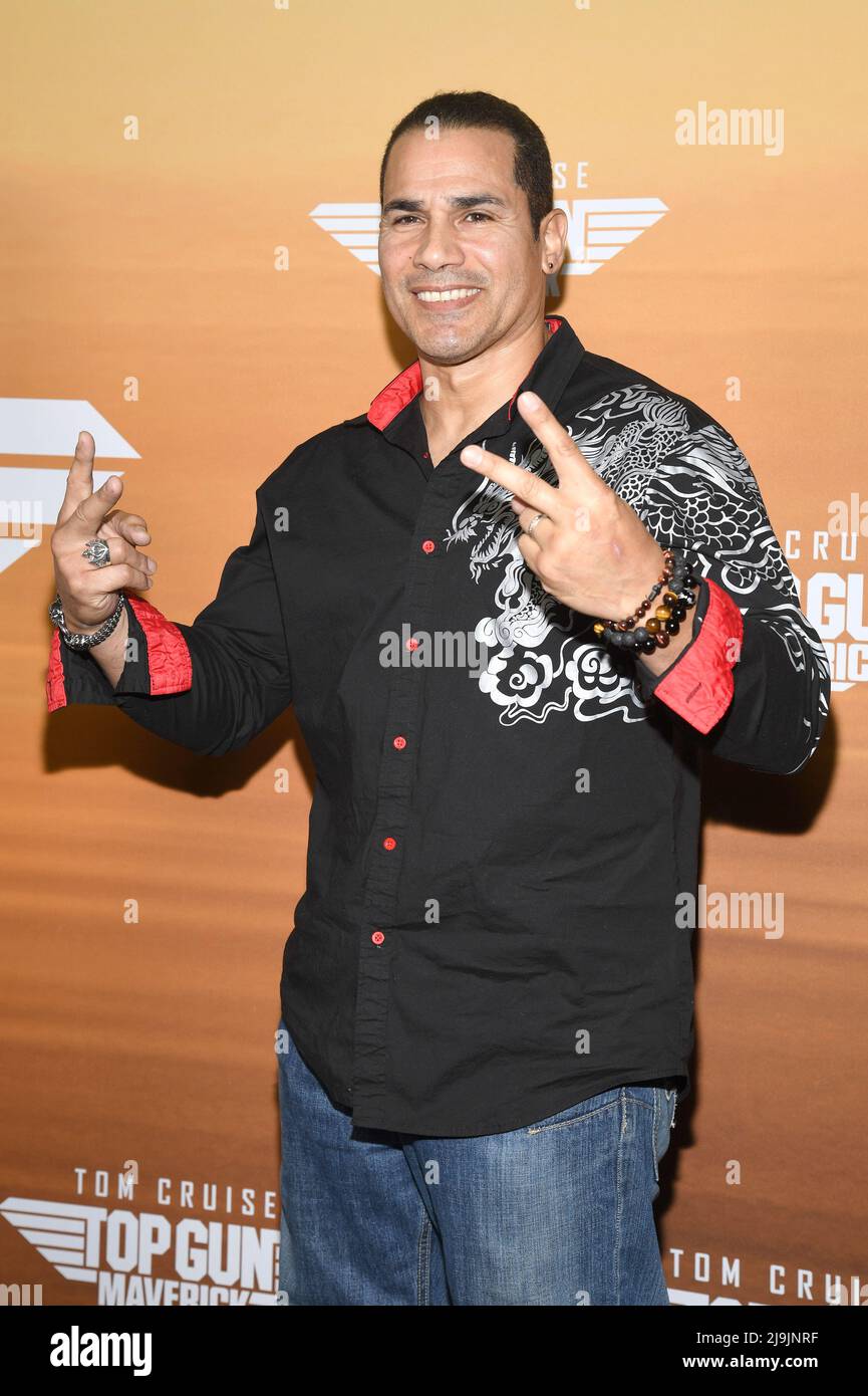 New York, USA. 23rd May, 2022. Frankie G. attends the screening of "Top Gun: Maverick" at AMC ...
