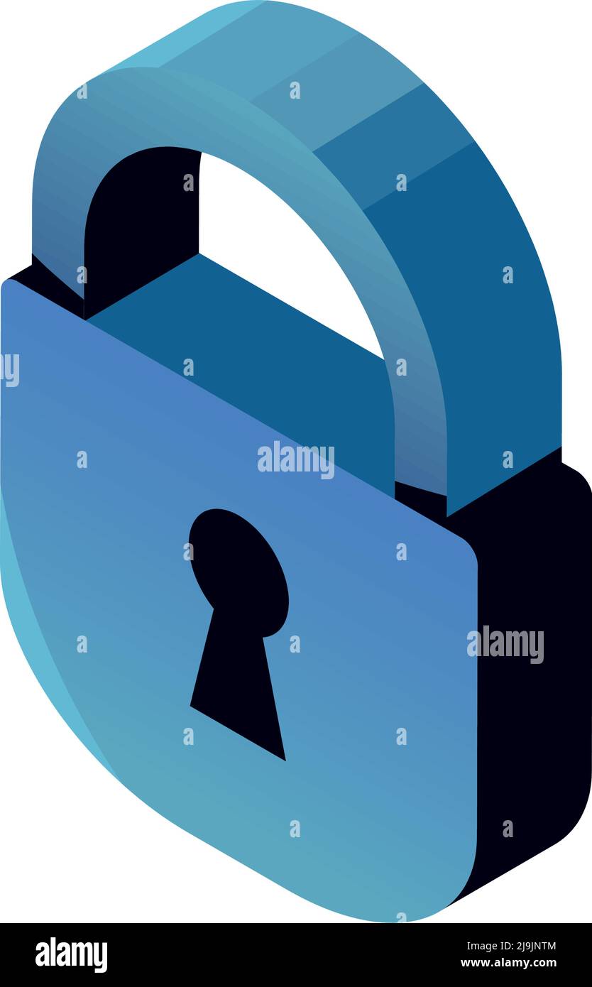 padlock protection isometric Stock Vector Image & Art - Alamy