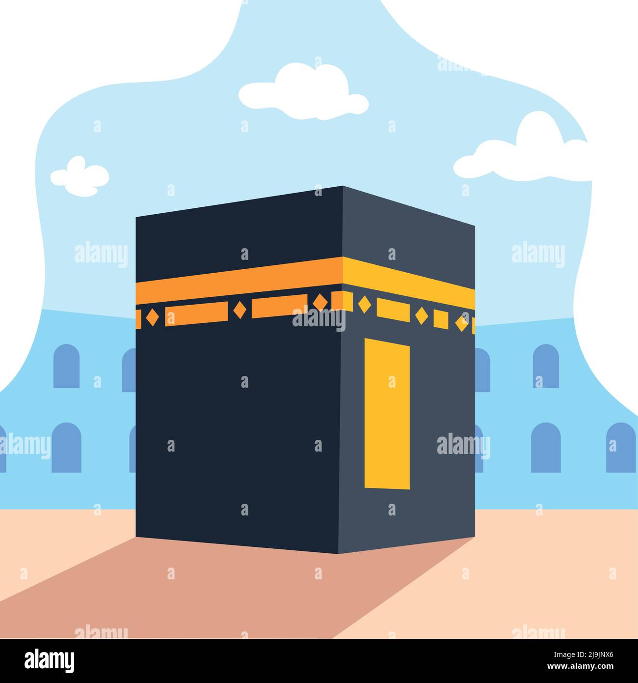 islamic temple mecca Stock Vector Image & Art - Alamy