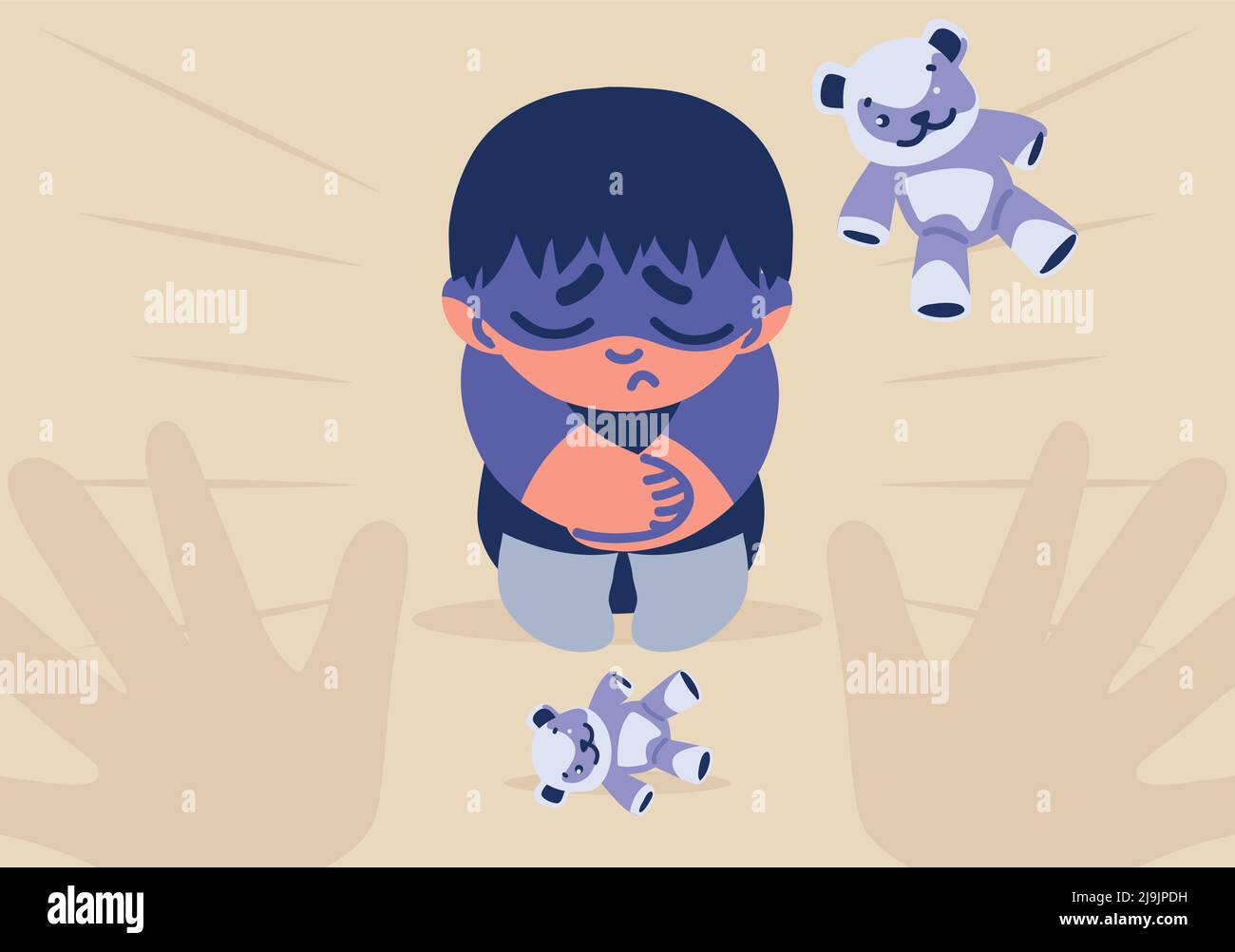 boy sad abused Stock Vector Image & Art - Alamy