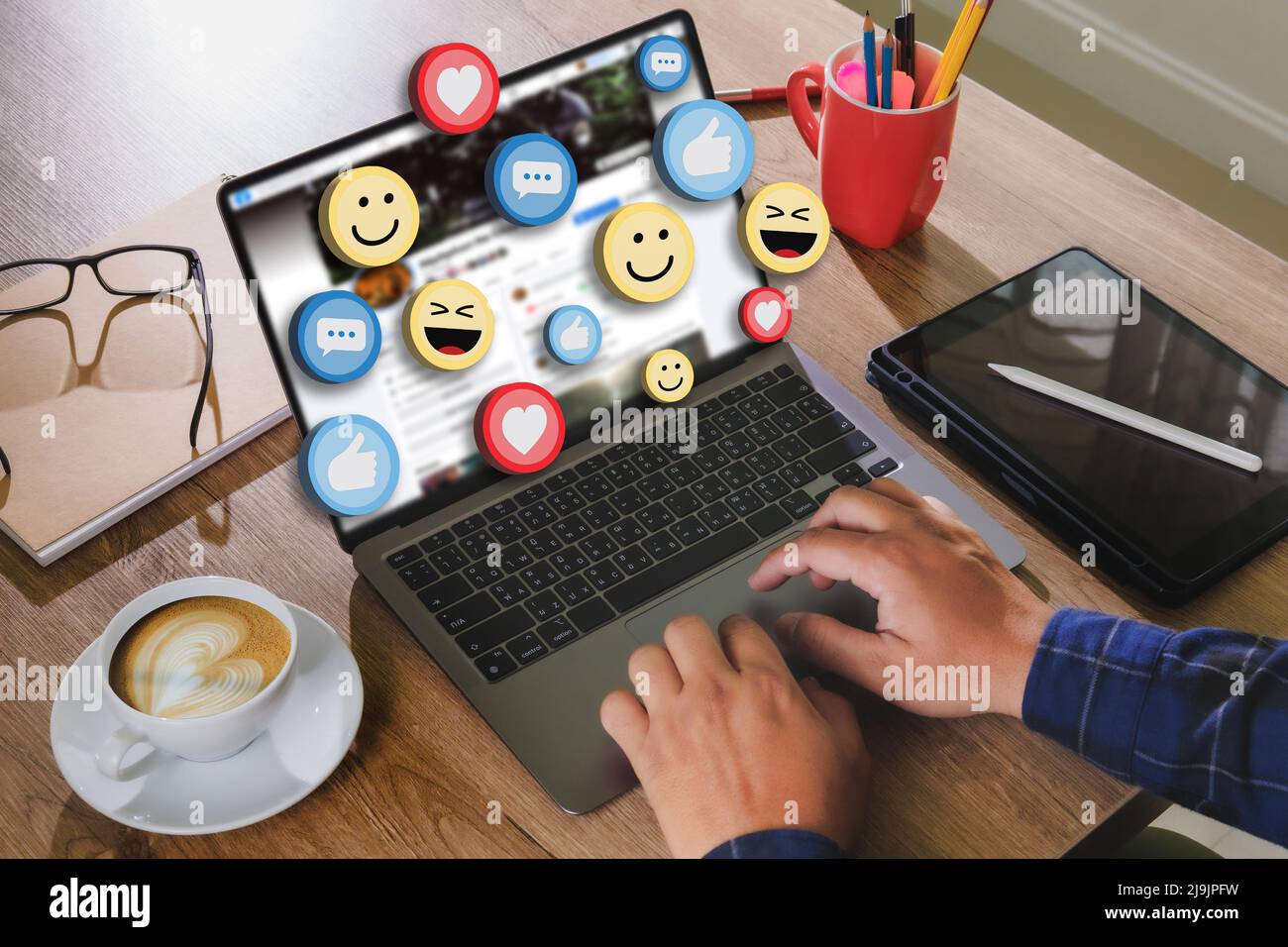 man using smart phone,Social Distancing Social media and Marketing ...