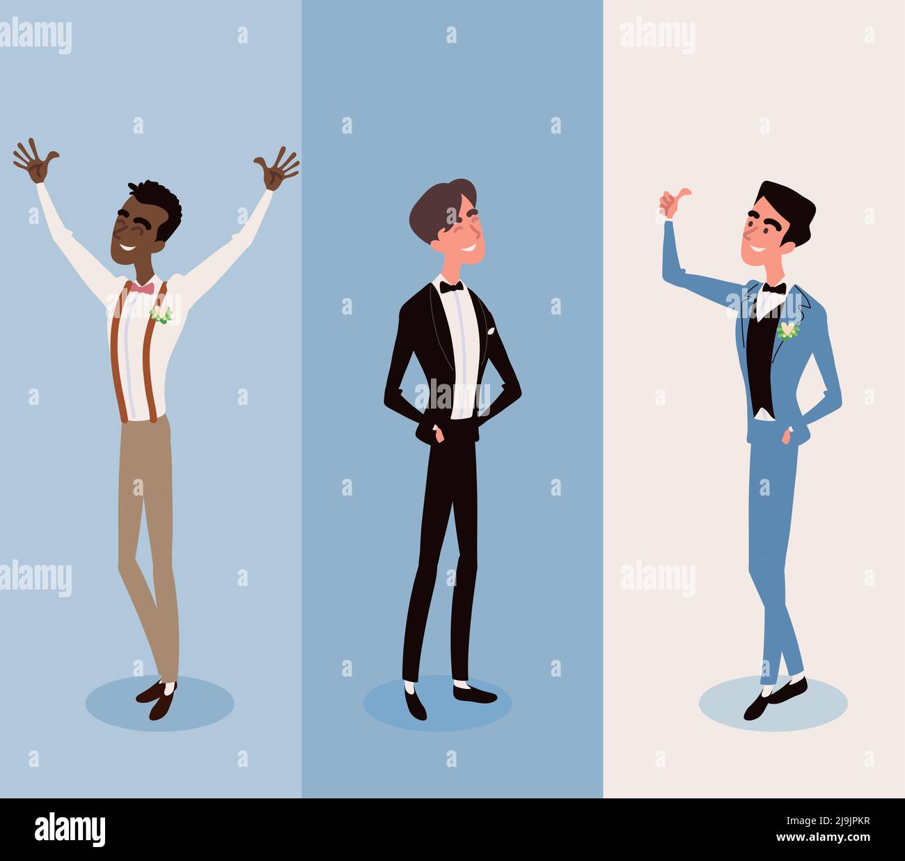 set of groom and groomsmen Stock Vector Image & Art - Alamy