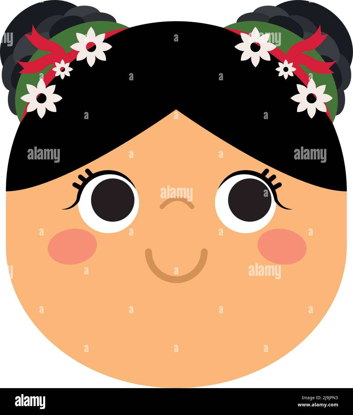 cute face girl Stock Vector Image & Art - Alamy