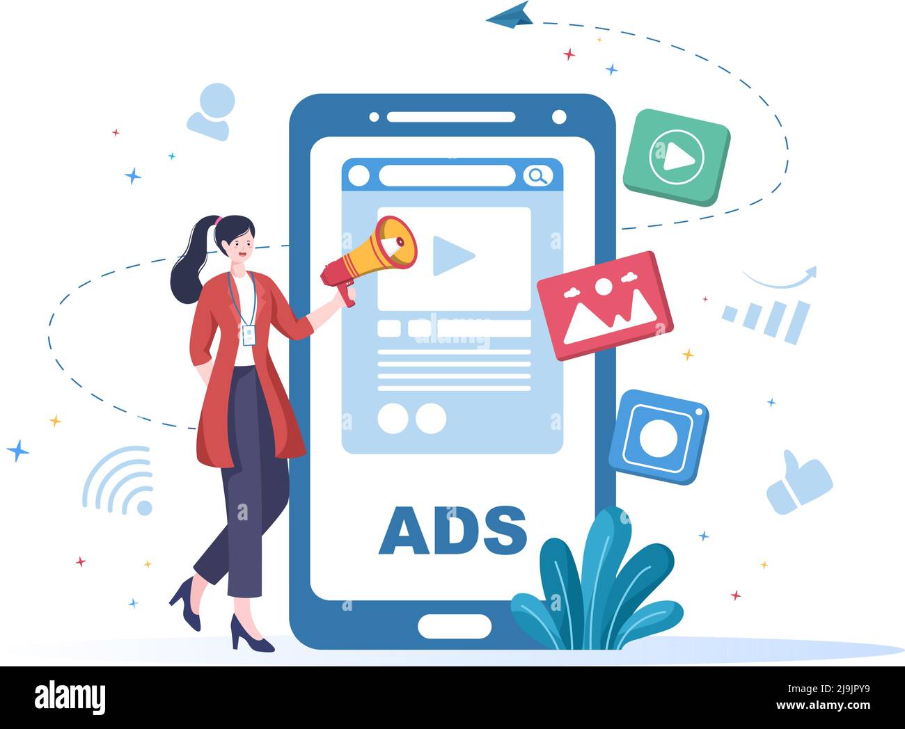 Mobile plan ads Stock Vector Images - Alamy