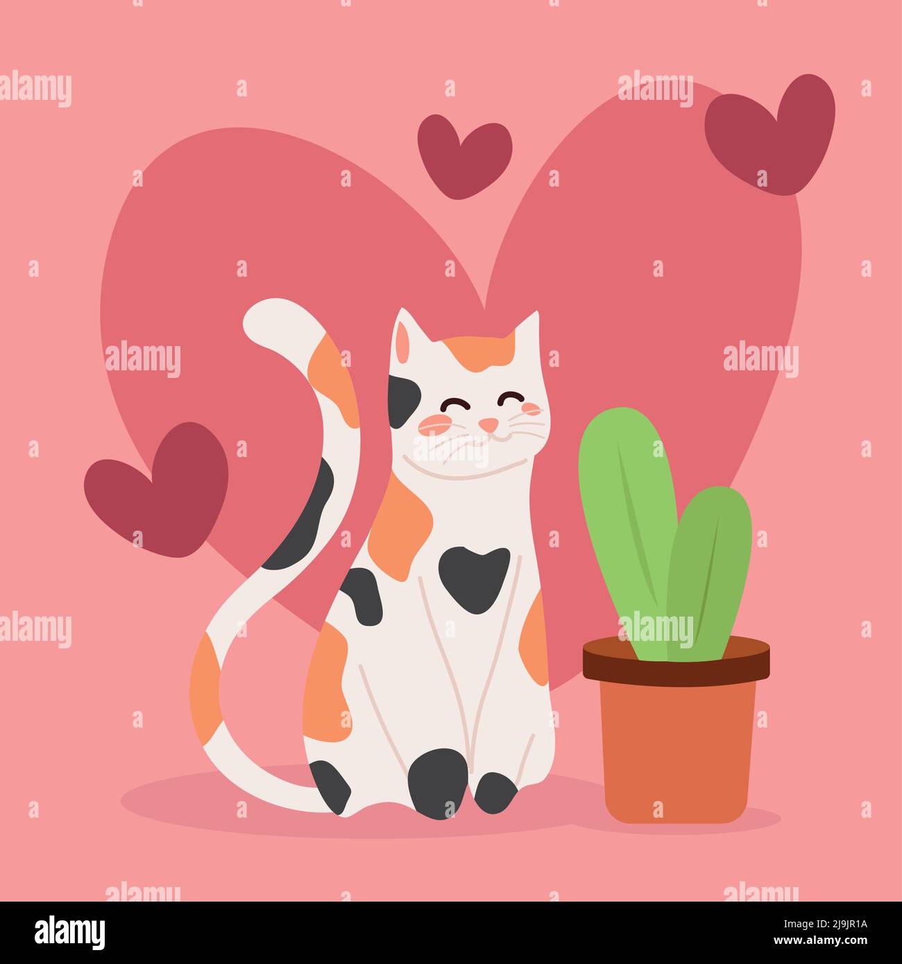 Feline cactus Stock Vector Images - Alamy
