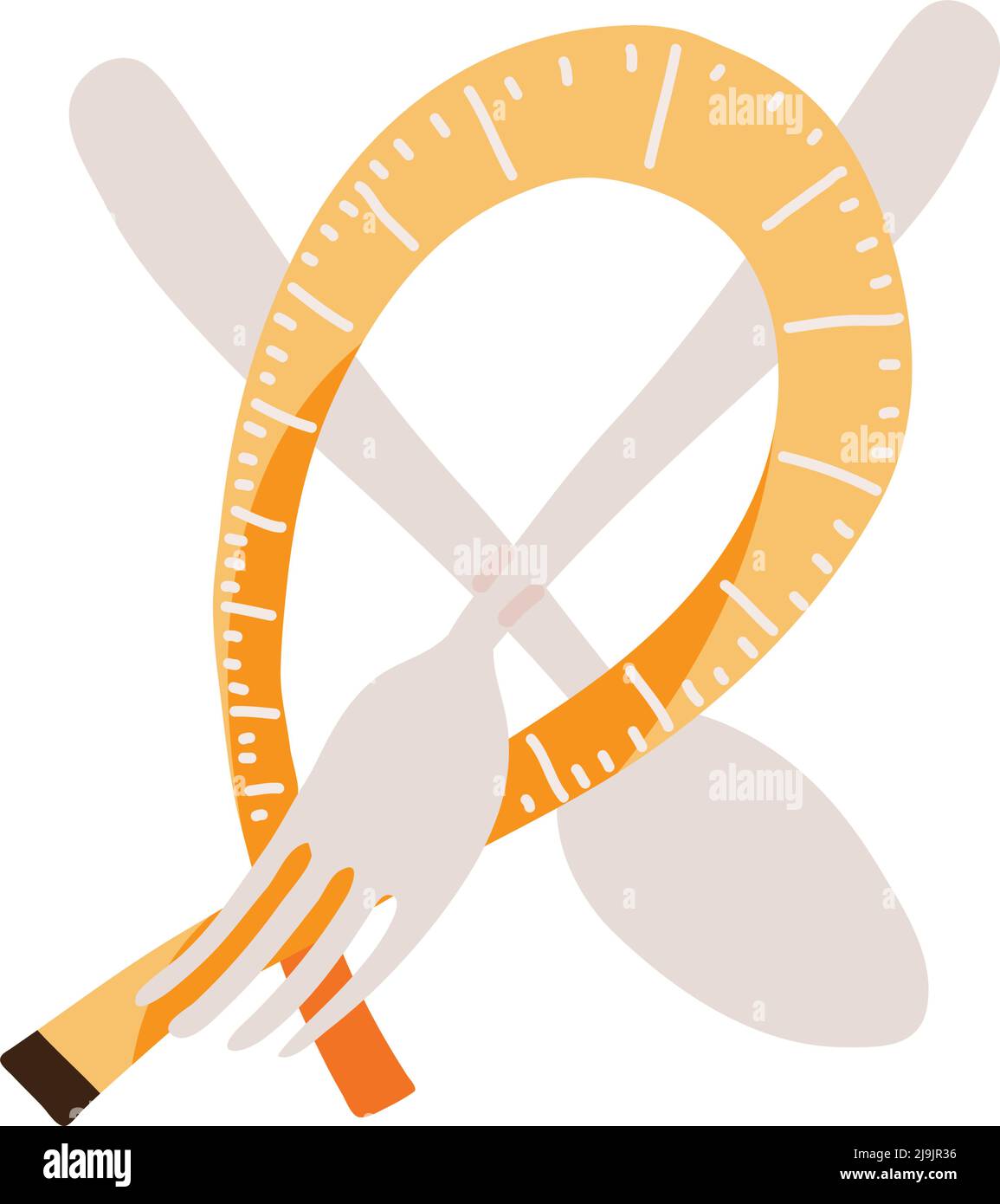 Food tape measure Stock Vector Images - Alamy