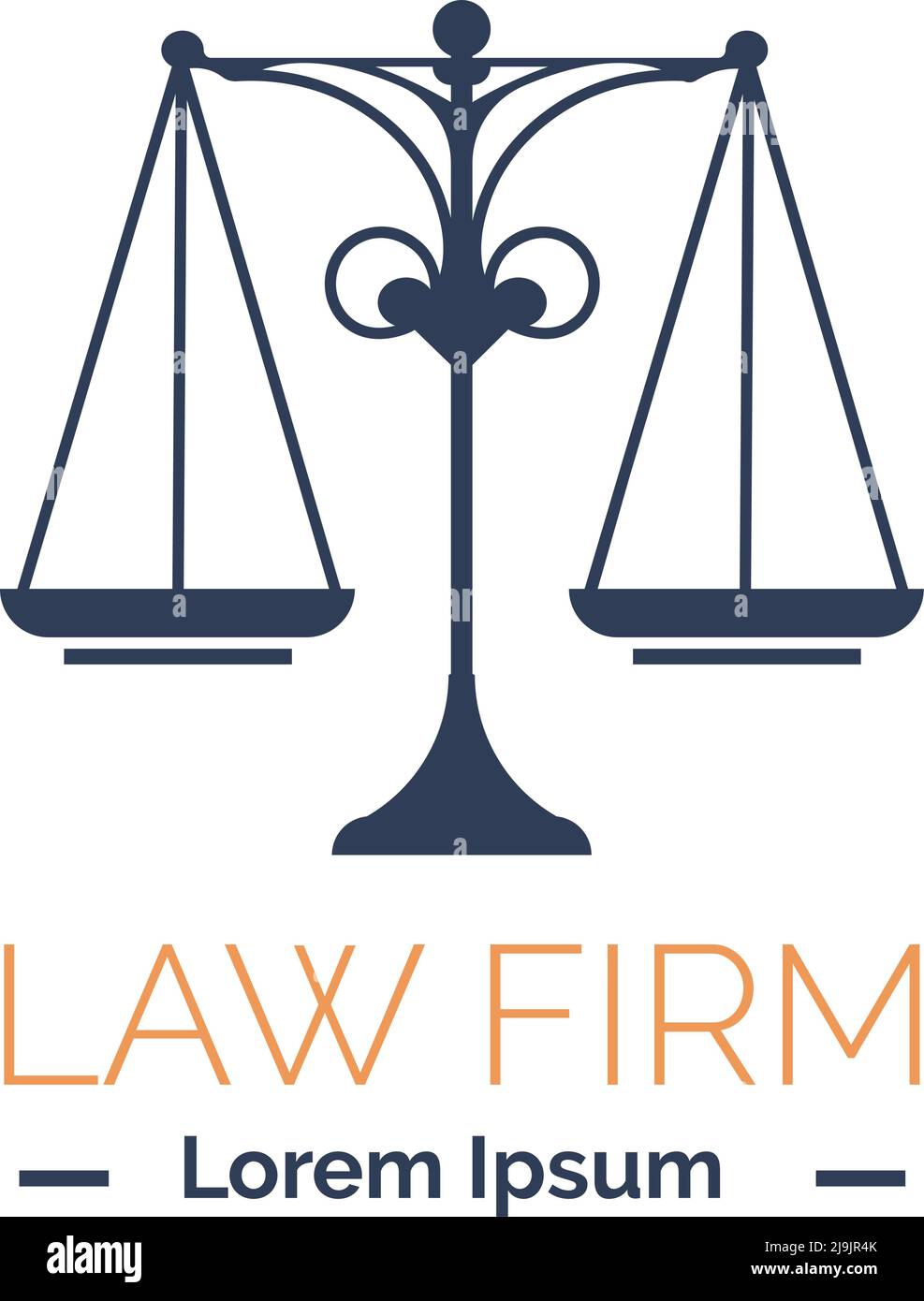 Law firm, justice and legislation scale logotype Stock Vector Image ...